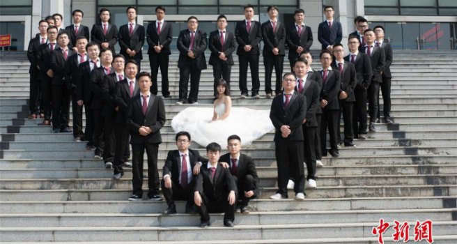 Graduation Photos of Only Girl in All-Male Class Go Viral | Eye on ...